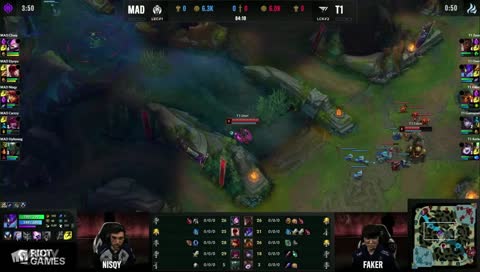 MAD T1 中野2v2！Oner心急閃錯方向！Elyoya李星雙殺！